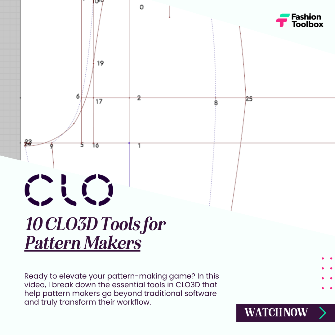 10 CLO3D Tools to Optimise your Workflow for Pattern Makers - Fashion ...
